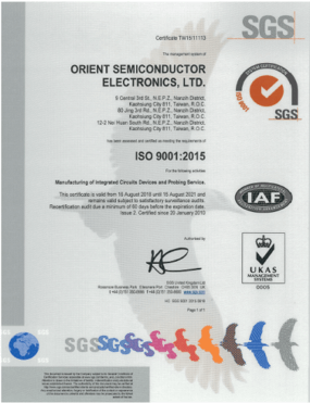 Quality Management System - Orient Semiconductor Electronics