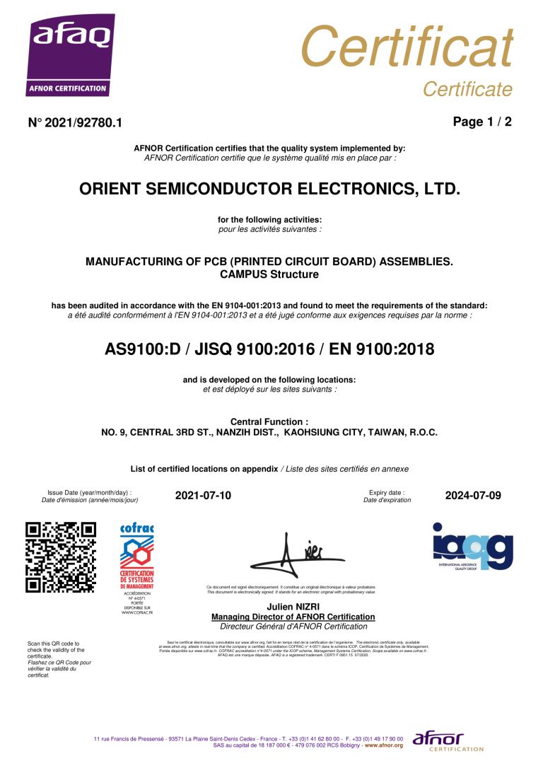 Home - Orient Semiconductor Electronics